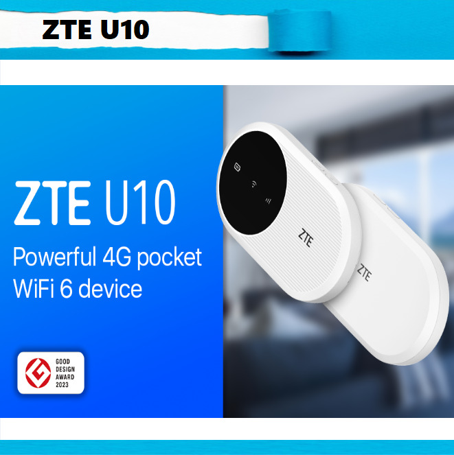 ZTE U10 Powerful 4G Pocket Latest Generation Wi-Fi 6 High-Speed ...