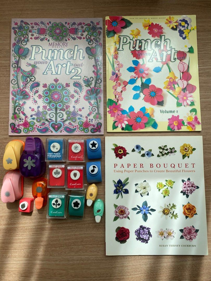 15 punches and 3 books about Punch Art, Hobbies & Toys, Stationery ...