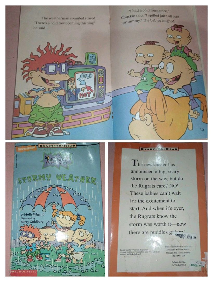 (1997) Rugrats Stormy Weather Nickelodeon Scholastic Children's Book ...