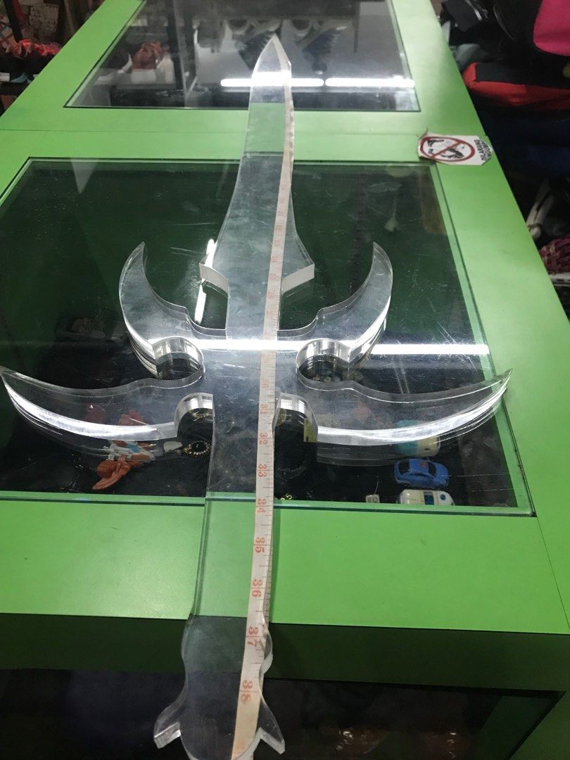 Acrylic sword / pedang acrylic, Hobbies & Toys, Toys & Games on Carousell