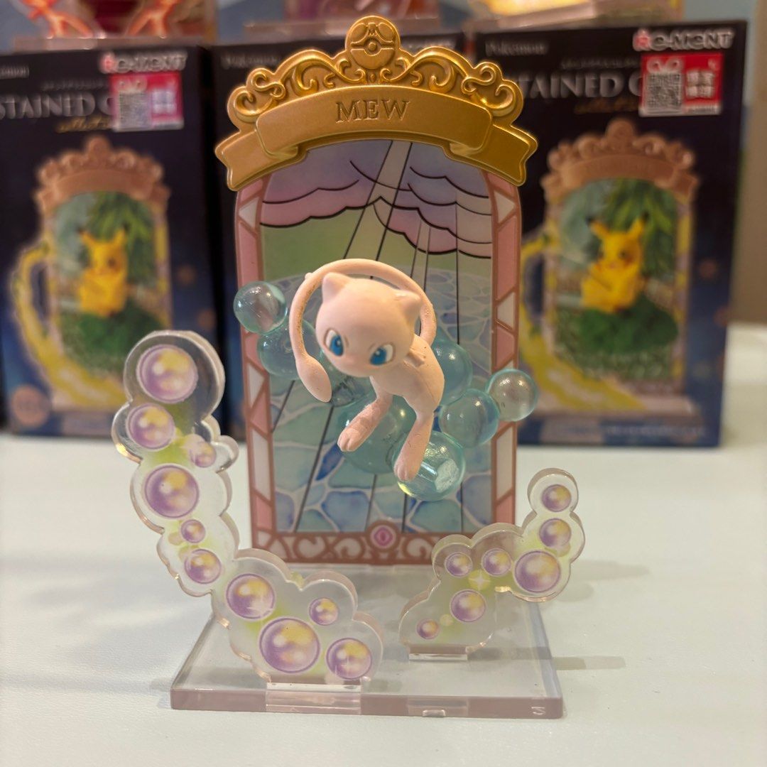 (Authentic) BIB Re-ment Pokemon Stained Glass Collection set Pikachu ...