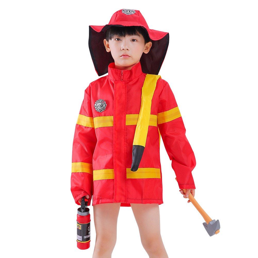 [Avail] Kids Fireman Costume (Recommended Height 120-140cm ...