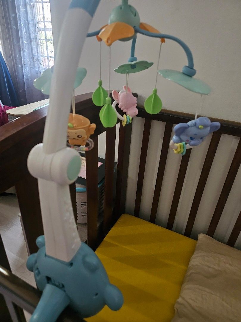 Baby cot rotating musical toys, Babies & Kids, Baby Nursery & Kids ...