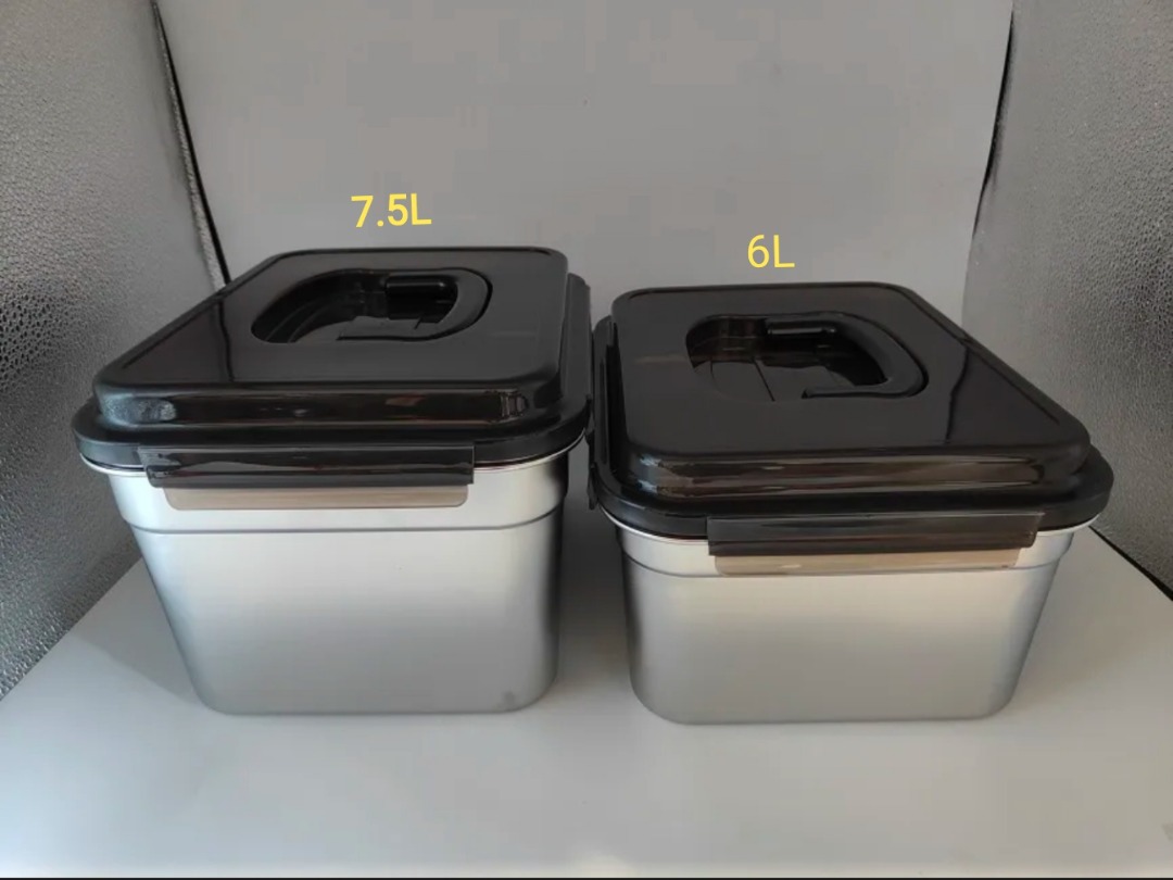 [ORIGINAL] BUFFALO S/S 304 Large Food Container (6L + 7.5L), Furniture ...