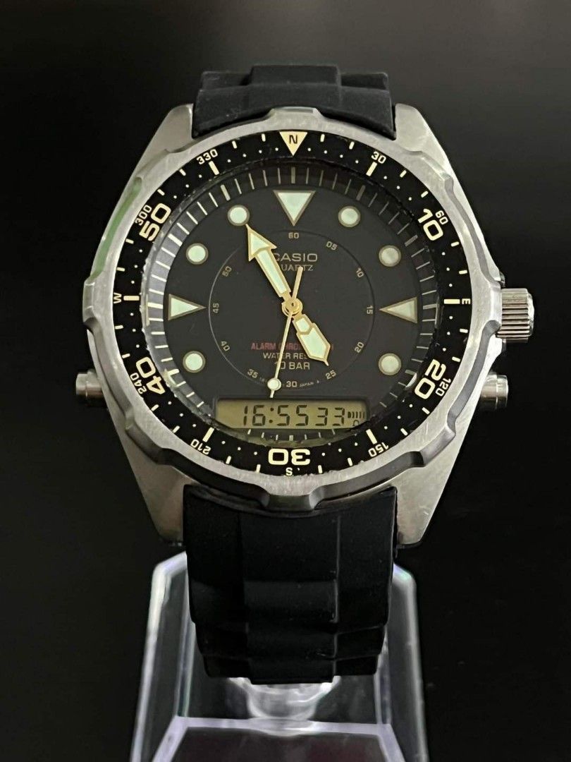 CASIO SCHWARZENEGGER AMW-320, Men's Fashion, Watches & Accessories ...