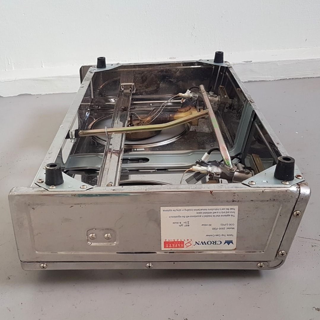 Crown Table-Top Gas Cooker, Model 2500-FSD, Stainless Steel, 4-Rings ...