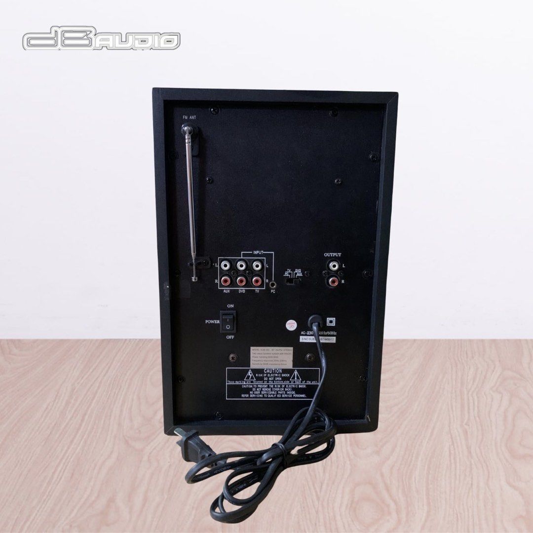 DBaudio SUB-283-BT AM/FM Stereo 2.1 Home Active Theater System with ...