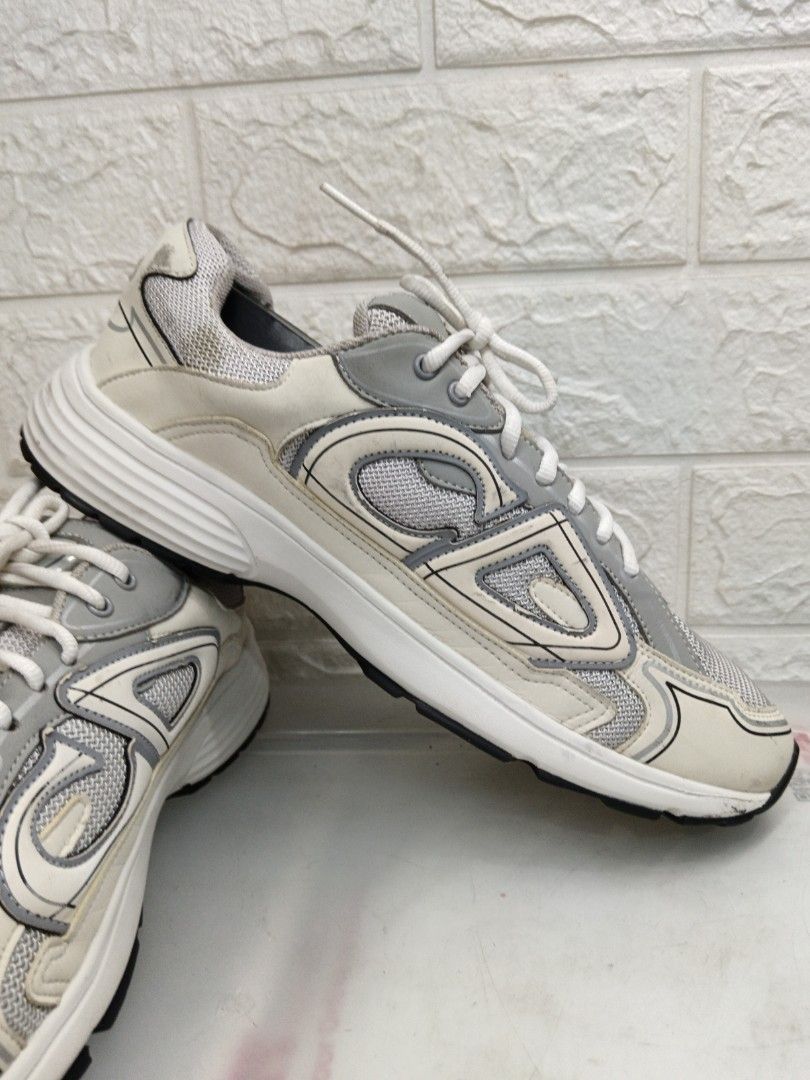 DIOR B30 white Mesh Silver, Luxury, Sneakers & Footwear on Carousell