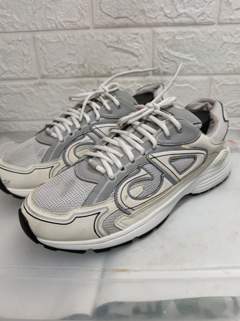 DIOR B30 white Mesh Silver, Luxury, Sneakers & Footwear on Carousell