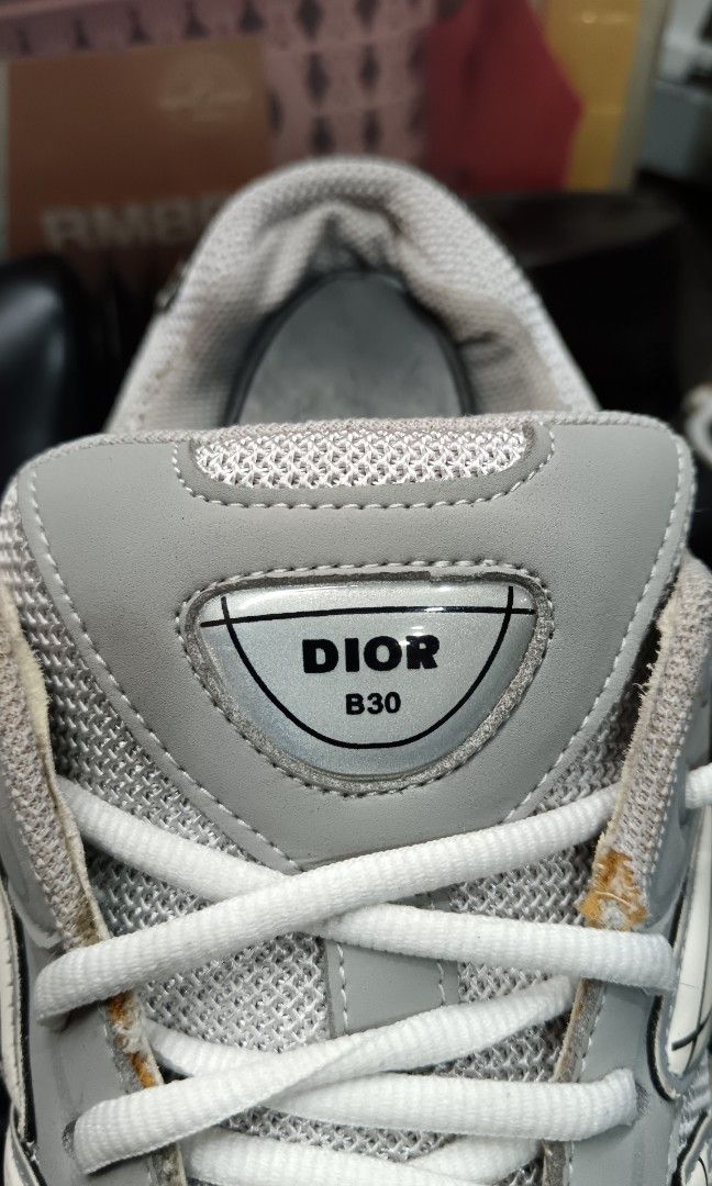 DIOR B30 white Mesh Silver, Luxury, Sneakers & Footwear on Carousell