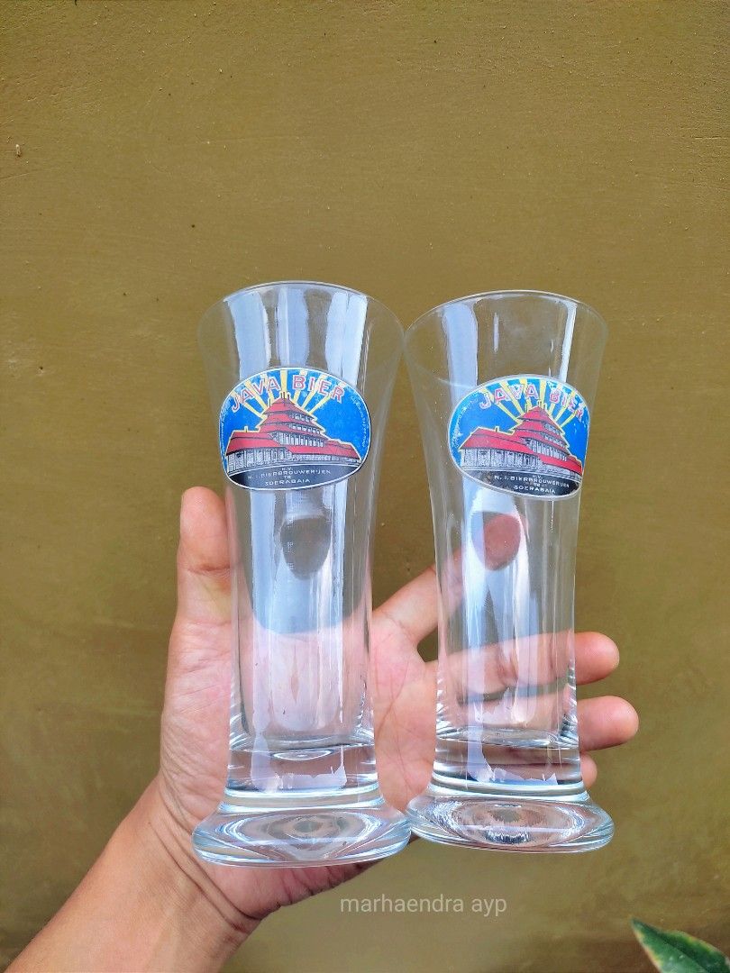 Gelas java bier era kolonial Belanda kuno antik jadul vintage, Kitchen & Appliances di Carousell