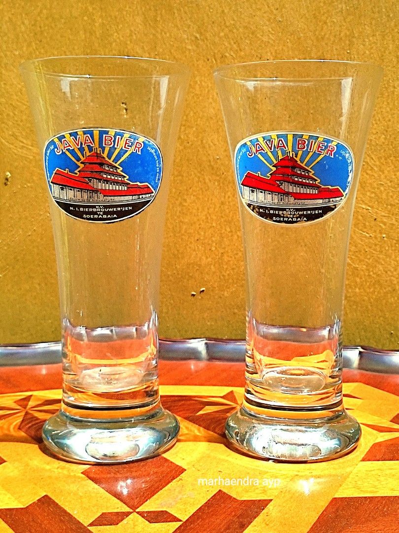 Gelas java bier era kolonial Belanda kuno antik jadul vintage, Kitchen ...