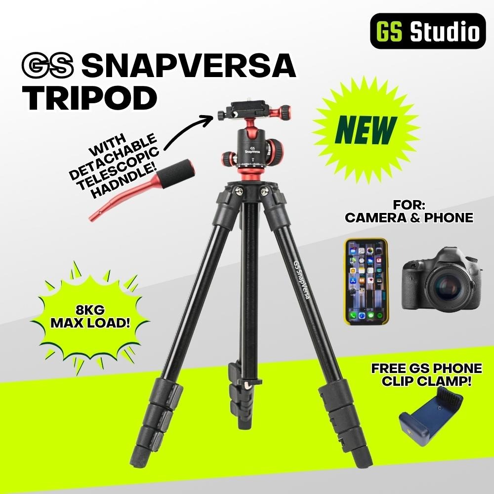 GS SNAPVERSA TRAVELLING TRIPOD FOR SMARTPHONE & CAMERA LIGHTWEIGHT ...