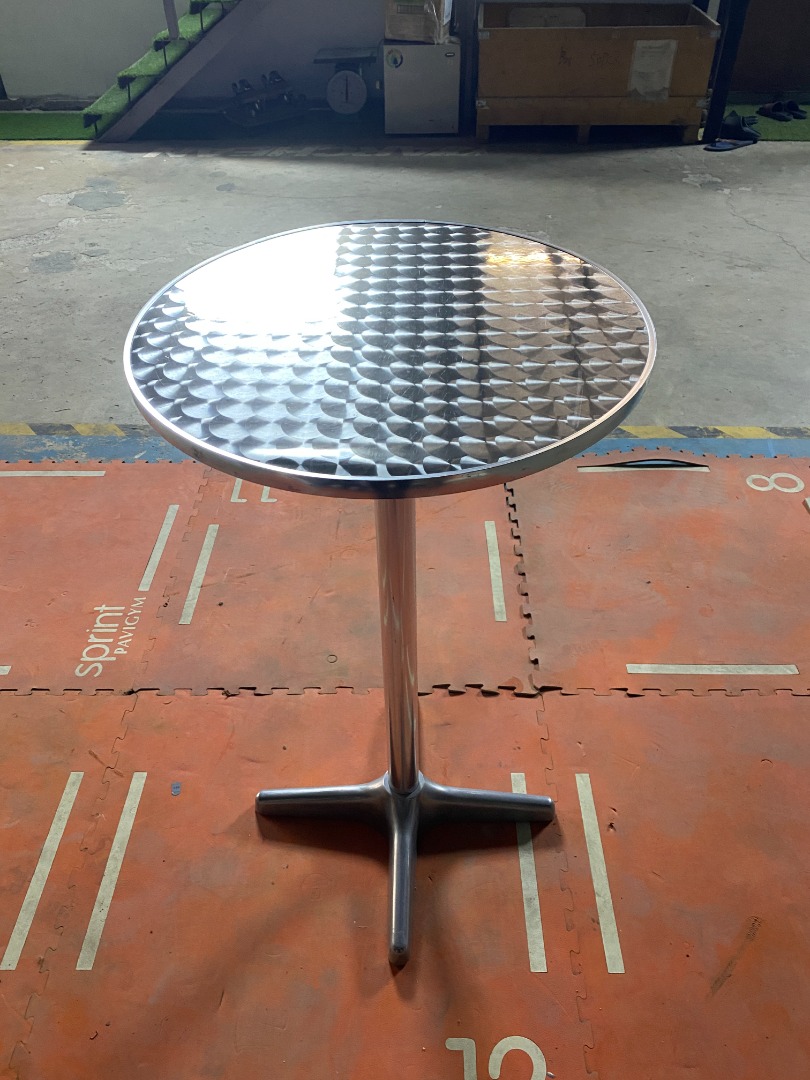 High Table Stainless Steel Meja Tinggi, Furniture & Home Living ...
