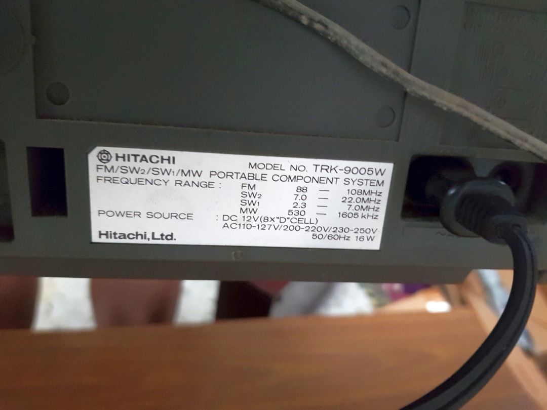 Hitachi Mini Compo Music system. Radio and Cassette Stereo Player ...