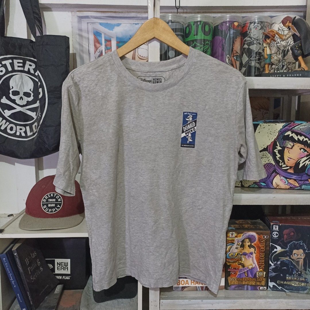 KAOS DISNEY x HENUS SECOND #DS04, Fesyen Pria, Pakaian , Atasan di ...