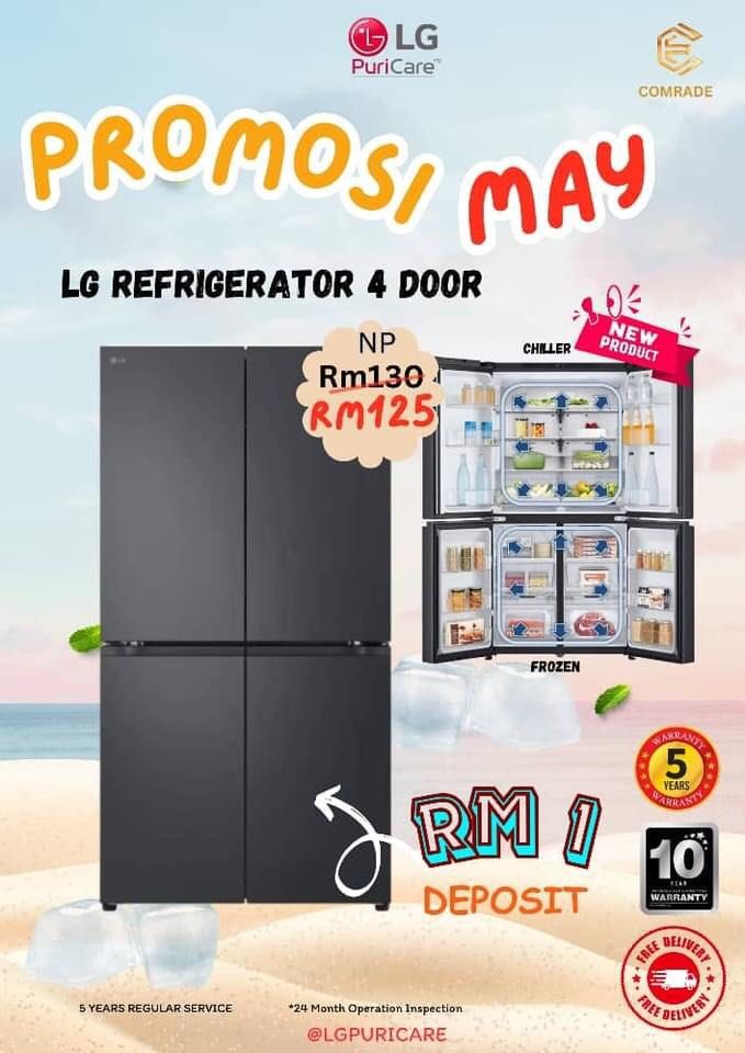 LG PETI AIS 4 PINTU, TV & Home Appliances, Kitchen Appliances ...