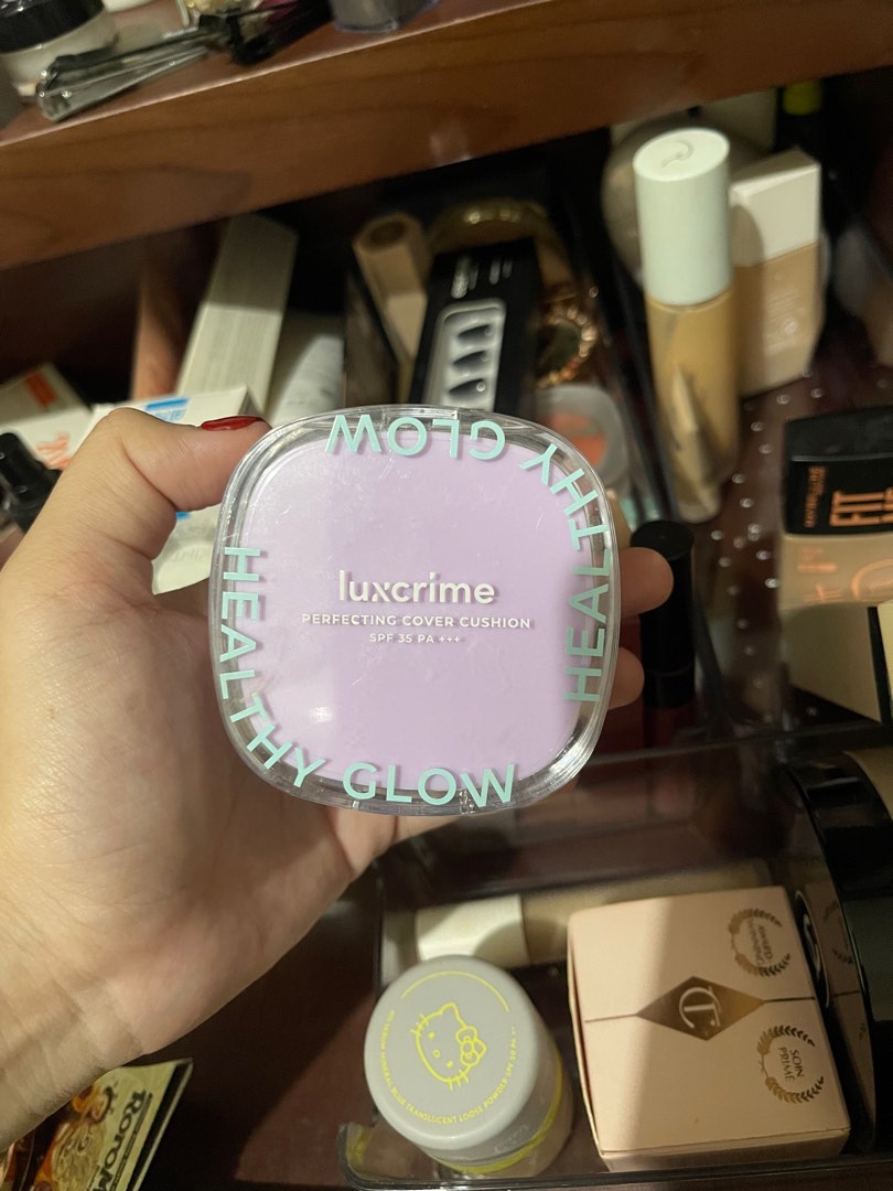 Luxcrime Healthy Glow Perfecting Cover Cushion Shade N01, Kesehatan & Kecantikan, Rias Wajah di ...