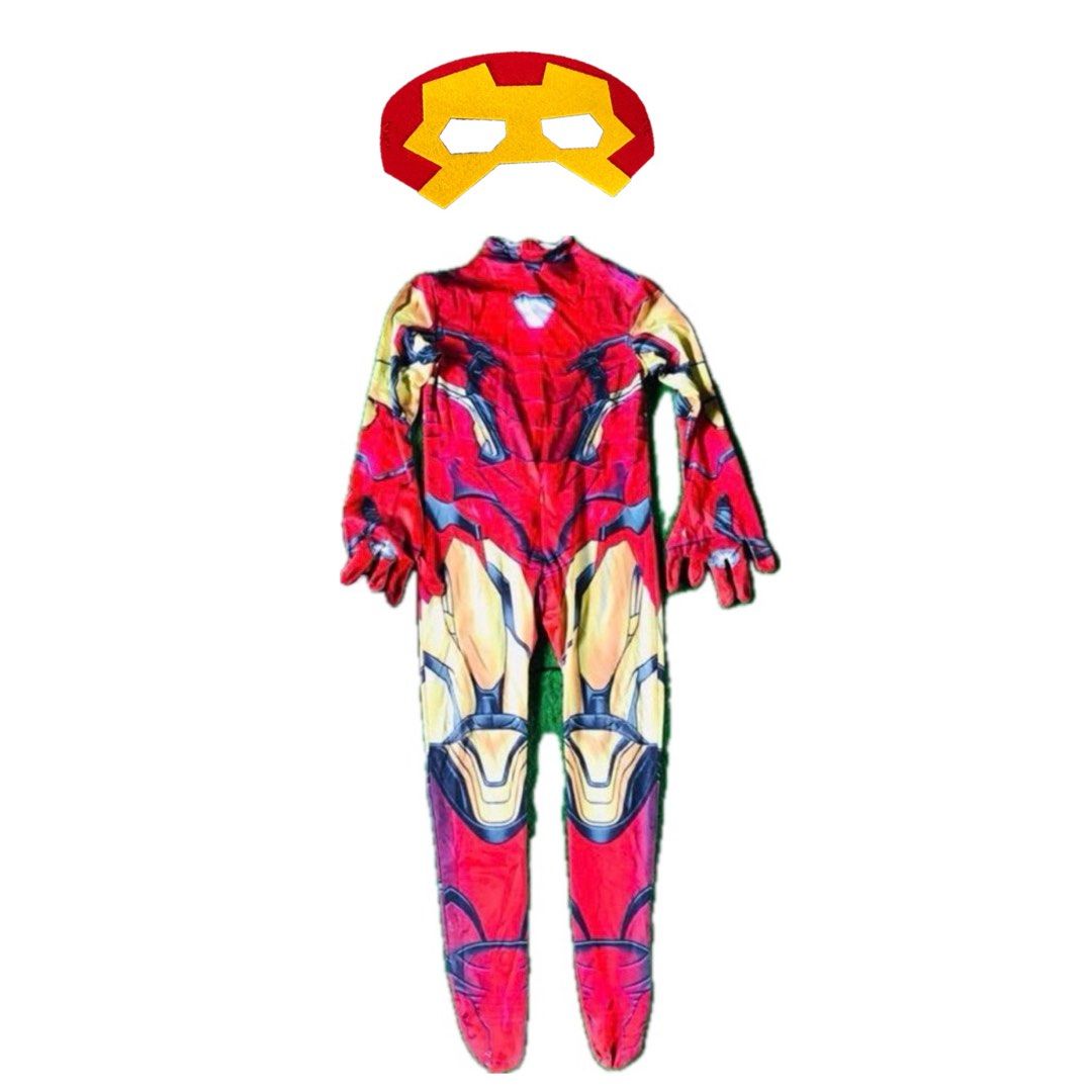 Marvel Ironman kids costume morphsuit with mask, Hobbies & Toys, Toys & Games on Carousell