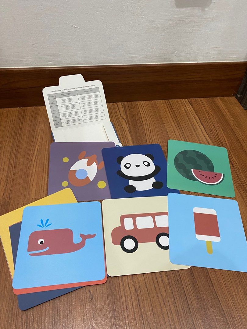Montessori Baby Flash Card Baby Visual Stimulus Cards 0-36 Months ...