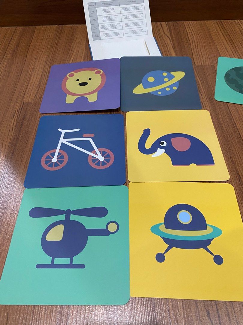 Montessori Baby Flash Card Baby Visual Stimulus Cards 0-36 Months ...