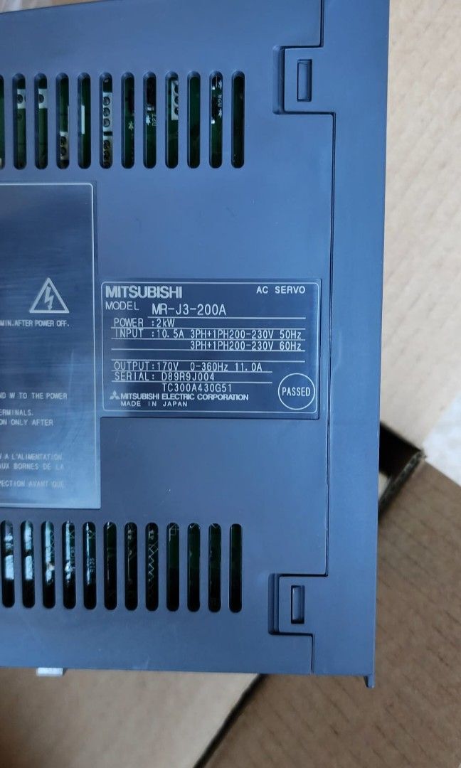 NEW MITSUBISHI SERVO MOTOR & DRIVER 2KW HC-SFS202K MR-J3-200A ...