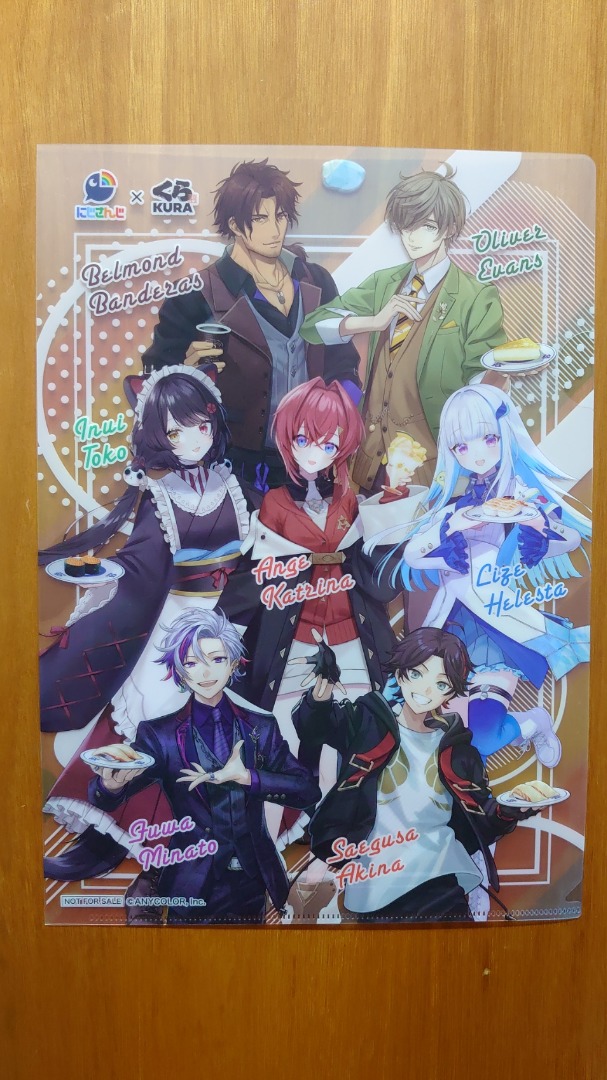 Nijisanji X Kura A4 Clear File, Everything Else, Others on Carousell
