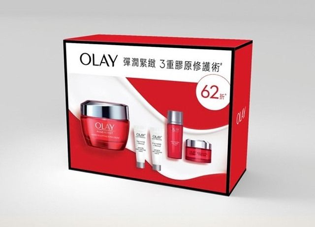 現貨正貨 OLAY - 玉蘭油-彈潤 緊緻 套裝 玉蘭油大紅瓶套裝 五件套 （護膚霜50g+14g + 精華水18ml + 透白光曜精華6mlx2支）, 美容＆個人護理, 健康及美容 - 皮膚 ...