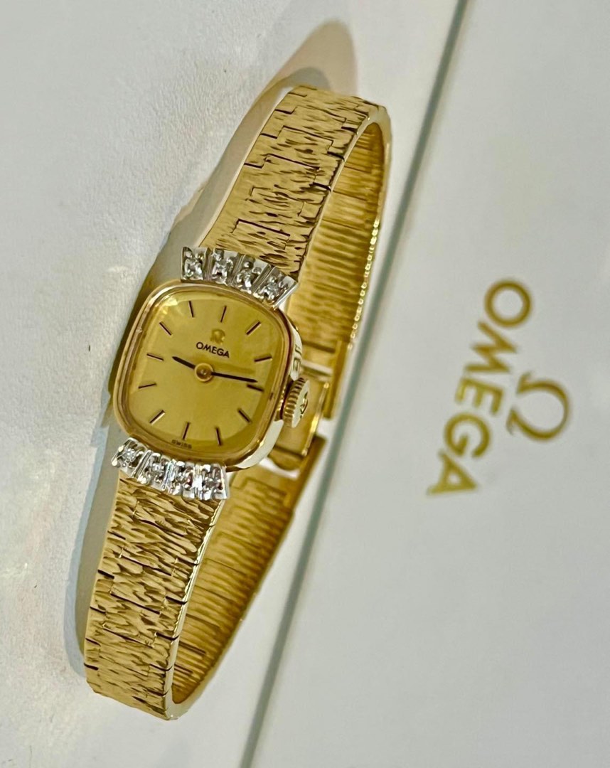 Omega Real Diamonds 14k gold Vintage Swiss Made, Luxury, Watches on ...