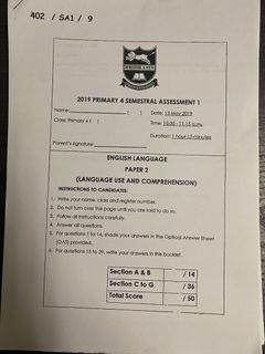 Free School Exam Papers Primary (P1-P6)/Secondary/Junior College for ...