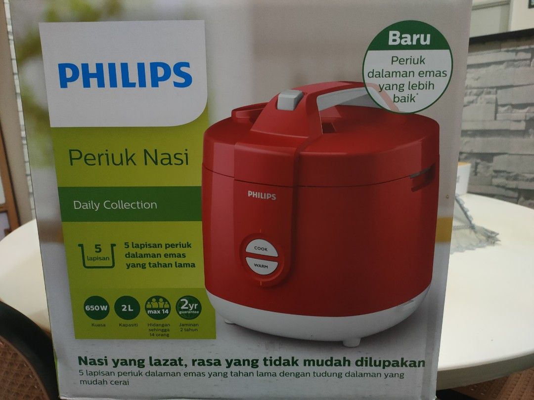 Philips Rice Cooker 2L, TV & Home Appliances, Kitchen Appliances ...