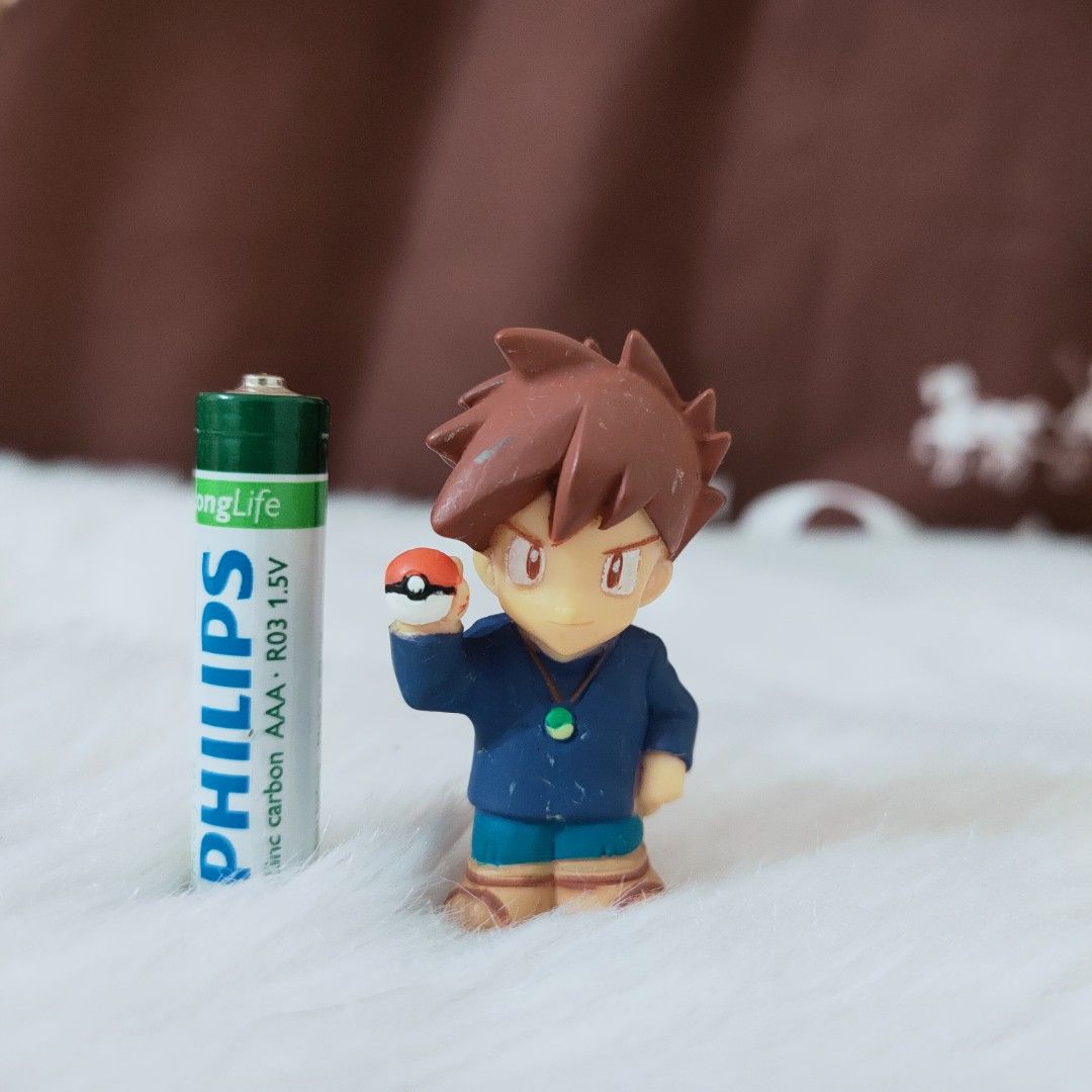 POKEMON Blue Trainer Gary Oak Collectible Finger Puppet Figure, Hobbies ...