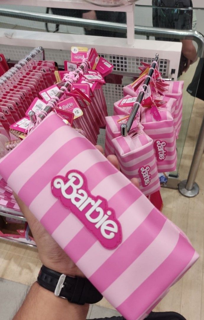 Primark x Barbie The Movie Stripe Pencil Case, Hobbies & Toys ...