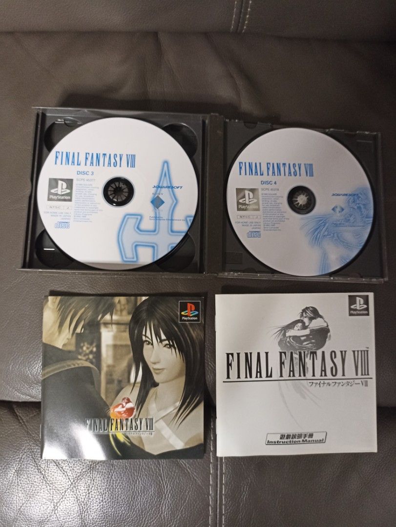 PS1 Final Fantasy VIII FF8 行版 有側紙 PS3主機可玩, 電子遊戲, 電子遊戲, PlayStation ...