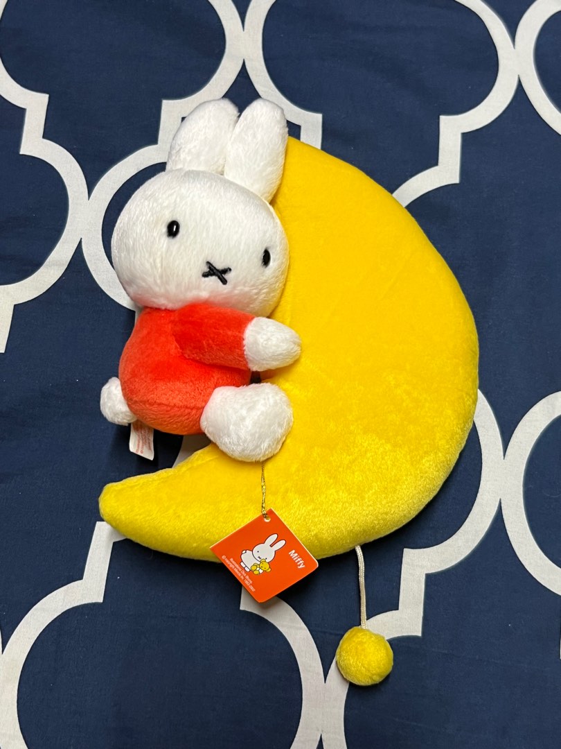 Rare Musical Miffy plush on moon, Hobbies & Toys, Toys & Games on Carousell