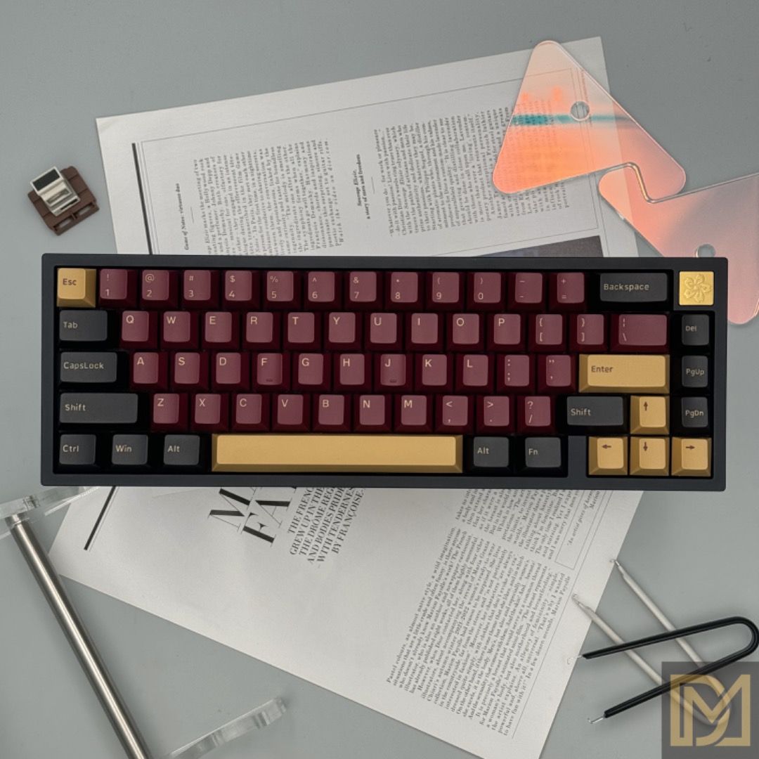 Red Samurai Keycap PBT Double Shot Cherry GMK Keycaps 168pcs RedSuns ...