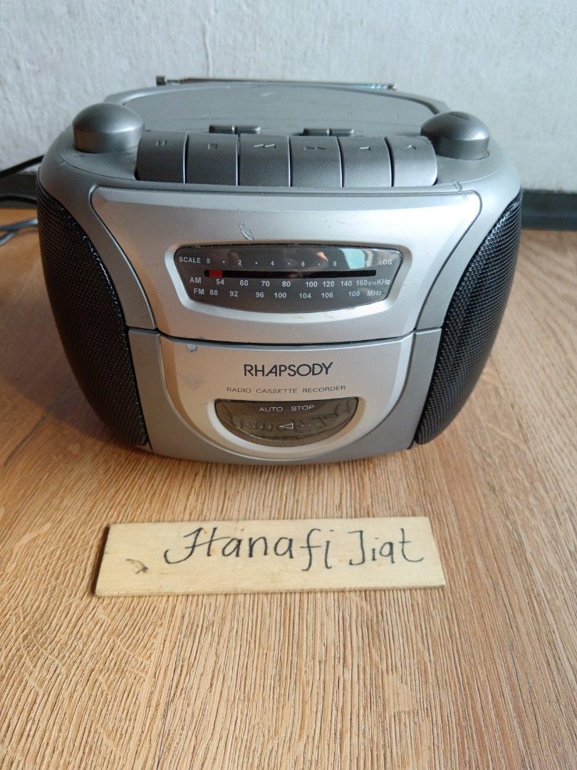 Rhapsody RCR-1600 radio cassette player, Audio, Portable Music Players ...