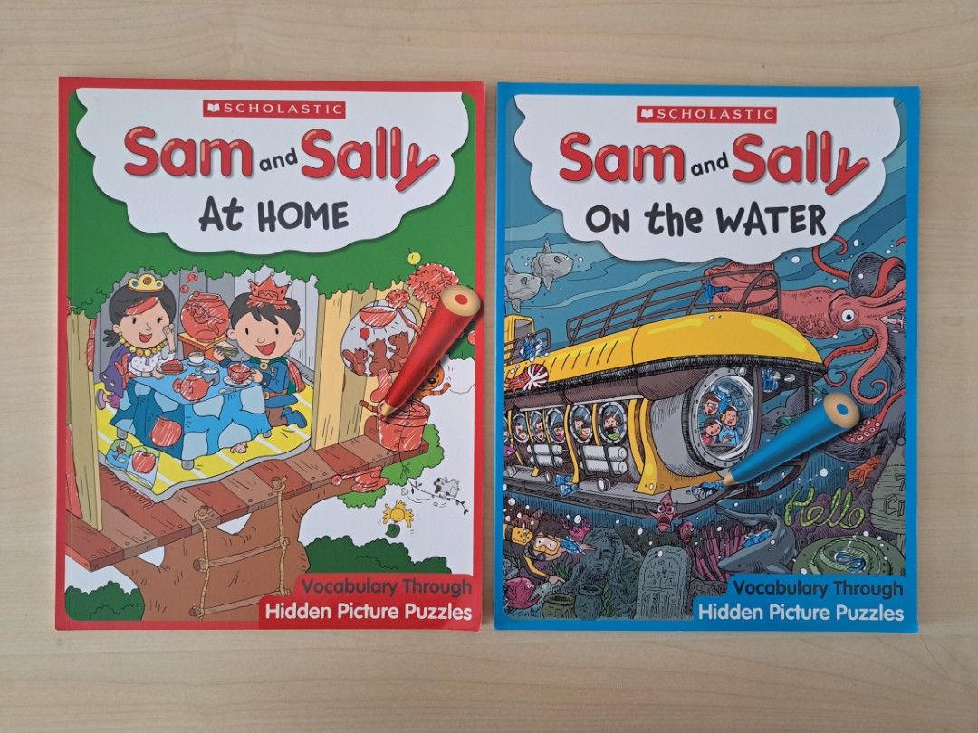 Sam and Sally: on the water & at home (Vocabulary through hidden ...