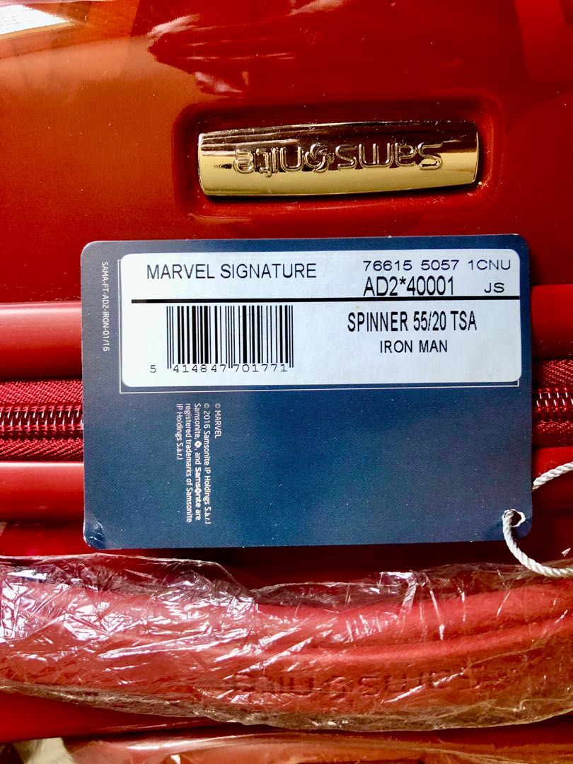 Samsonite Marvel IRON MAN Signature 55/20 Luggage Limited Edition ...