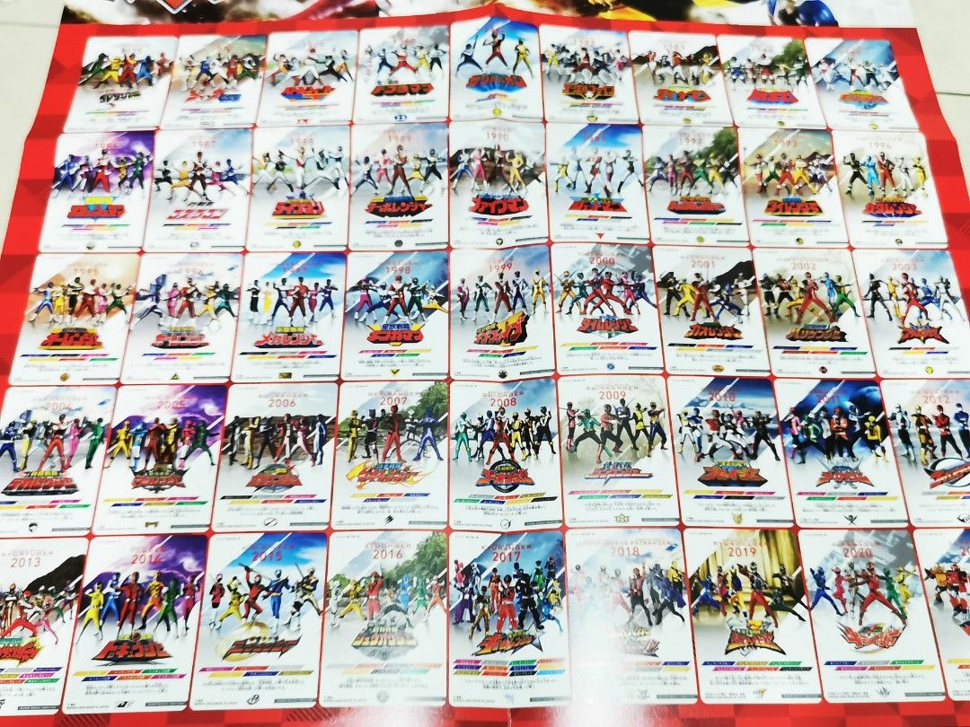 Sentai Rangers Poster 1975-2021 Collection Set, Hobbies & Toys ...