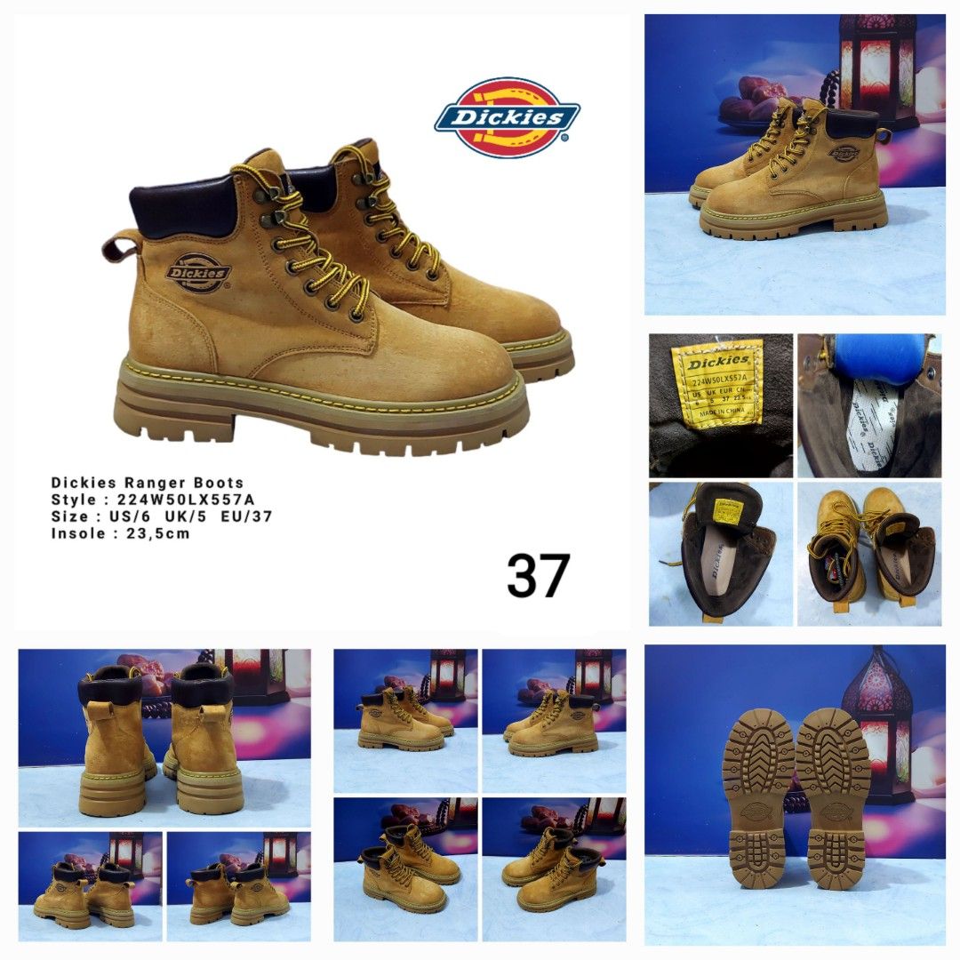 Dickies Hi-top Ranger Yellow Nubuck 224W50LXS557A Size 37, Fesyen ...