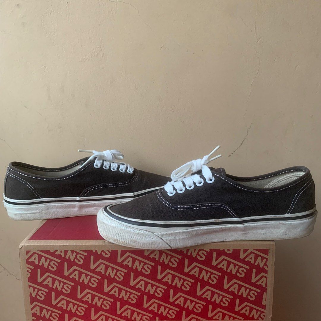 Sepatu Vans Authentic 44 DX Anaheim Factory Black White Original ...