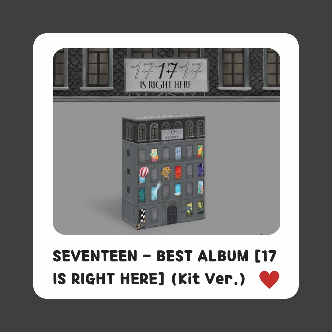 專輯/周邊代購【SEVENTEEN - BEST ALBUM [17 IS RIGHT HERE] (Kit Ver.)】#Kpop #Svt #Scoups #Jeonghan # ...