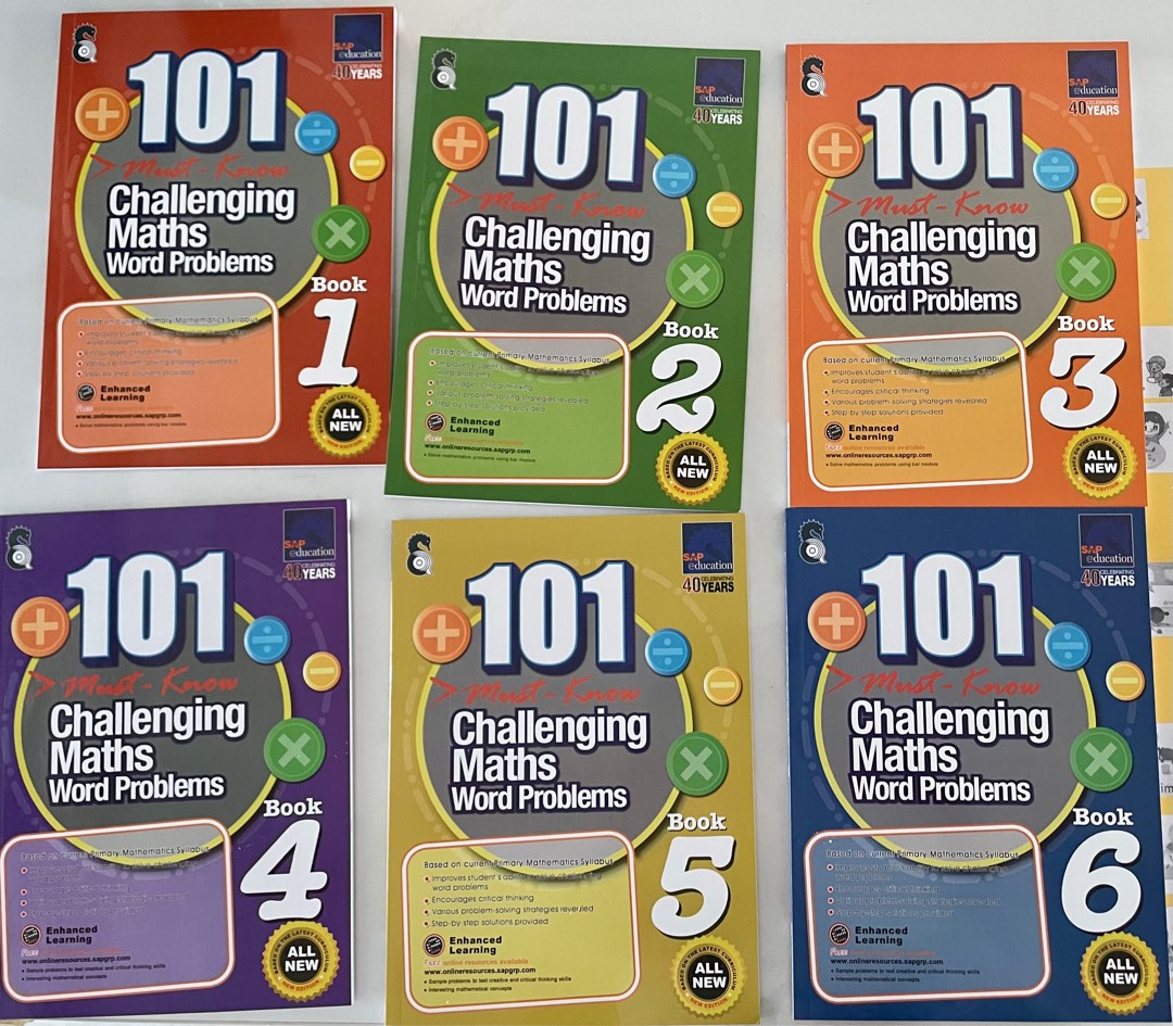 101 Must-Know Challenging Maths Word Problems Book, Hobbies & Toys ...