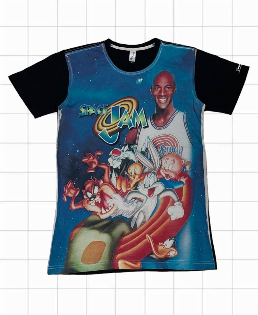 Space Jam X Uncle Reco Full Print Shirt, Men's Fashion, Tops & Sets ...