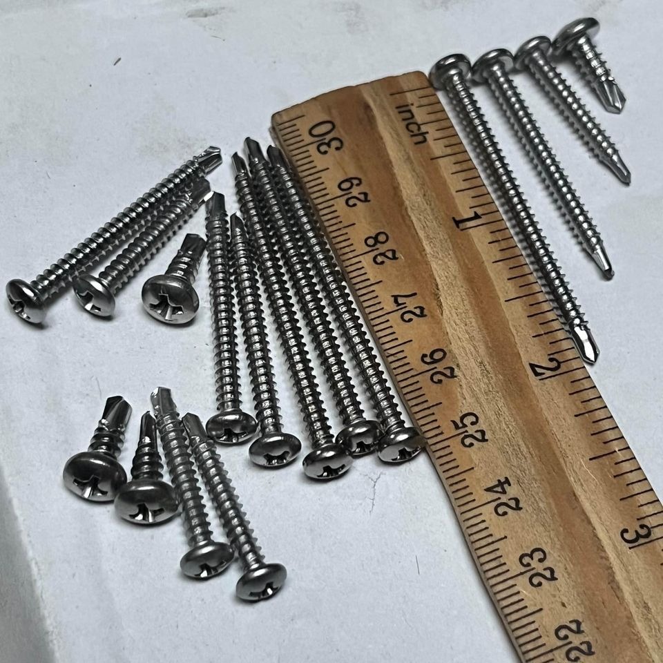 SS Tekspoint Panhead Metal Screw # 6, 8, 10, 12, 14 ALL SIZES ...