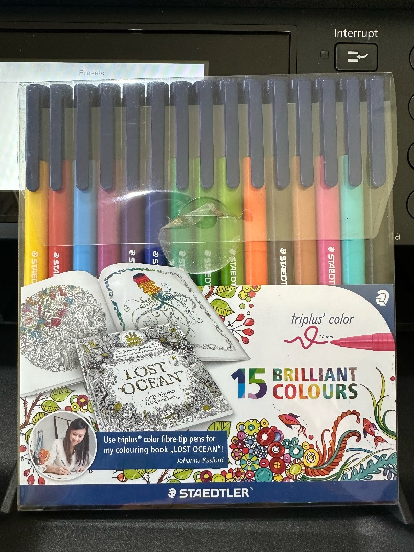 Staedtler Triplus Color 1.0mm 15pcs, Hobbies & Toys, Stationary & Craft ...