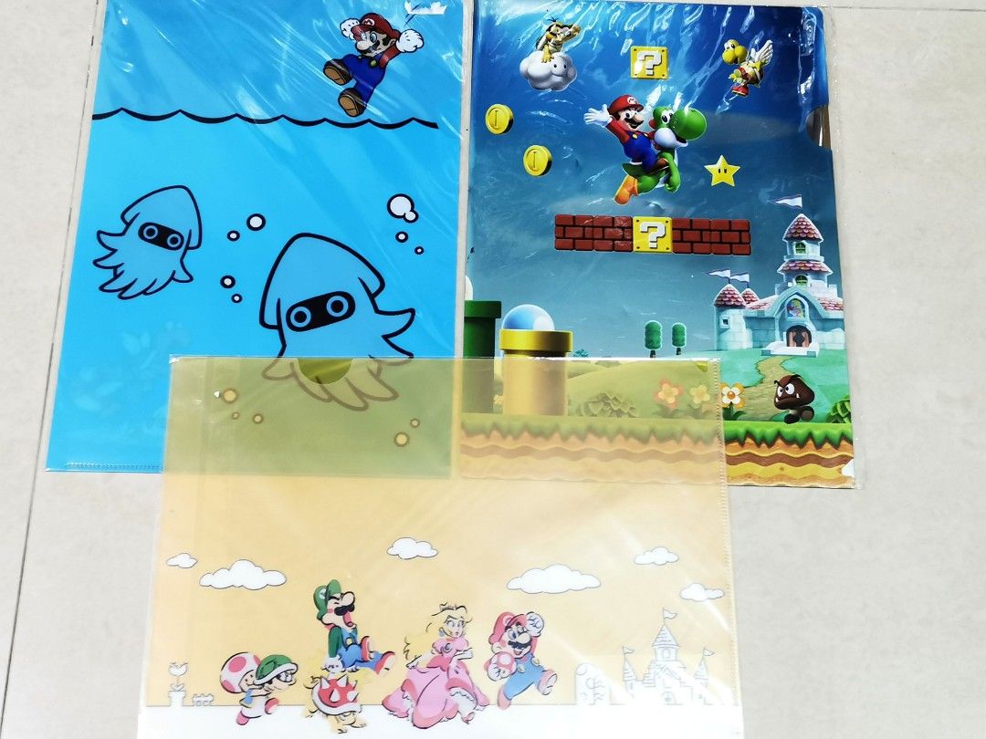 Super Mario File Set, Hobbies & Toys, Collectibles & Memorabilia, Fan ...
