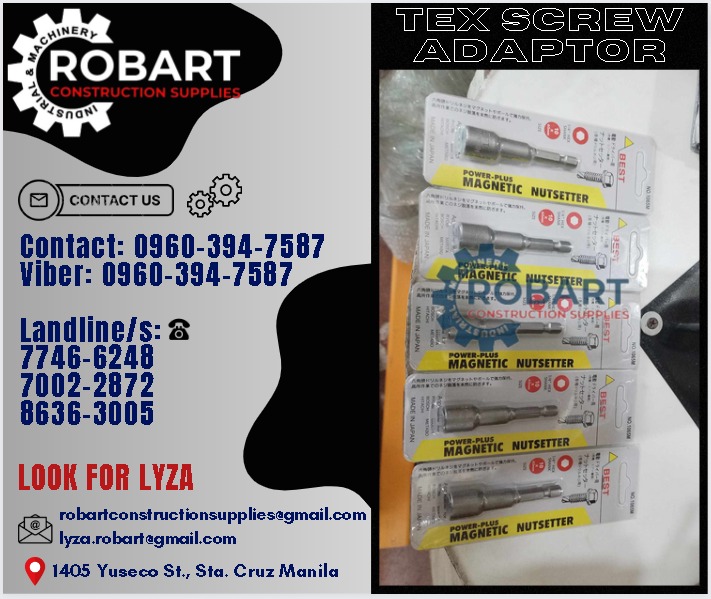 Tex Screw Adaptor, Commercial & Industrial, Construction Tools ...