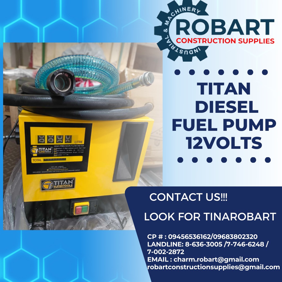 TITAN DIESEL FUEL PUMP 12VOLTS, Commercial & Industrial, Construction ...